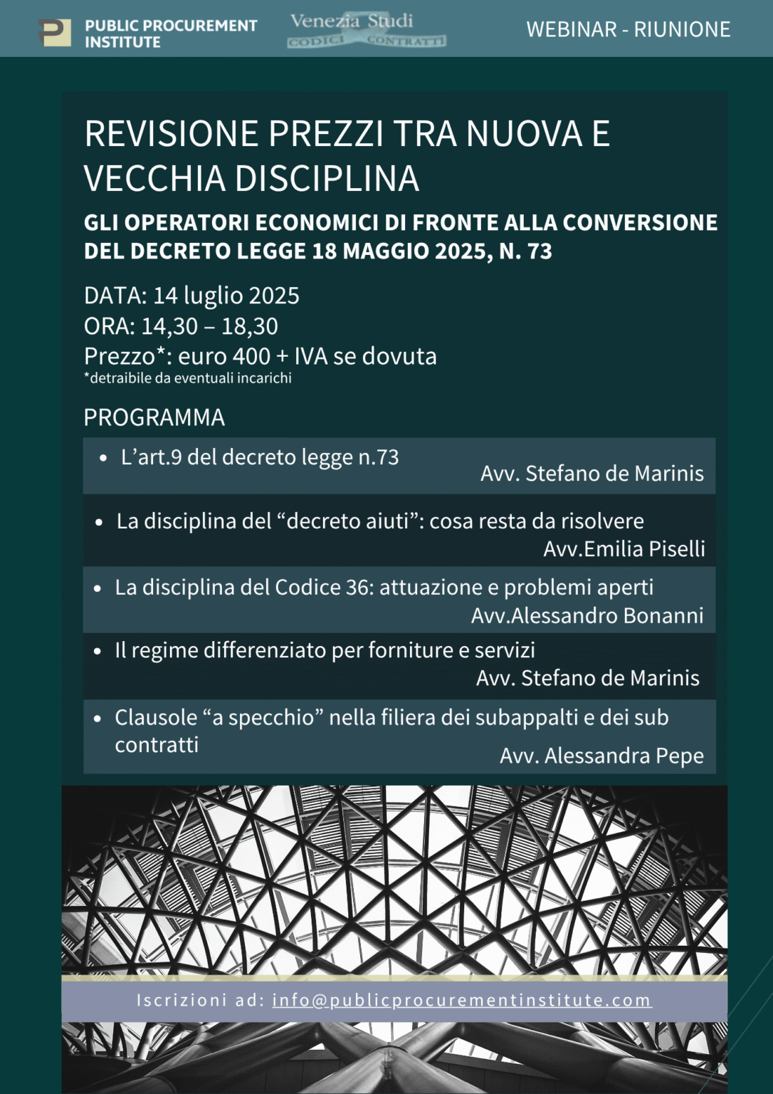 "Revisione prezzi" Approfondimento a cura di Avv. Stefano de Marinis pubblicato su DIAC - Aperte ...